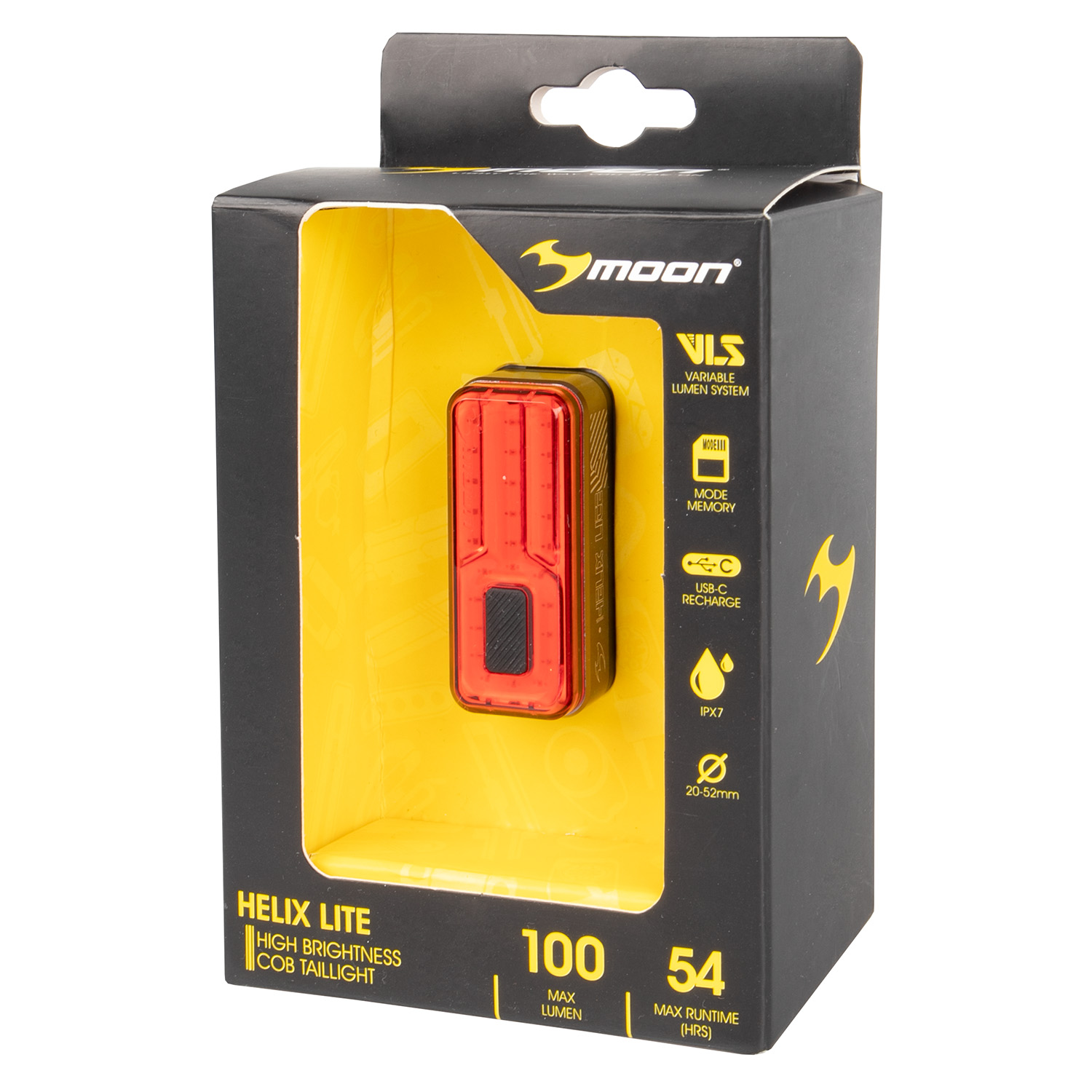 MOON HELIX LITE Rechargeable battery rear light | Messingschlager