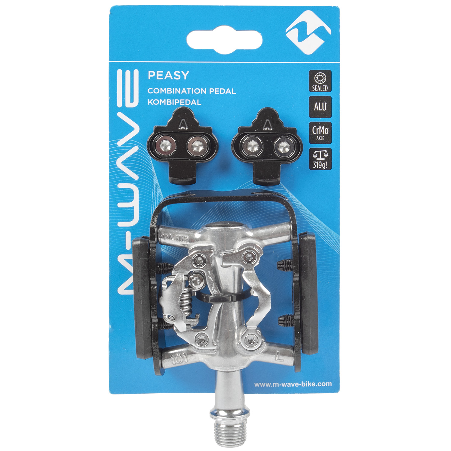 M-WAVE Peasy combination pedal | Messingschlager
