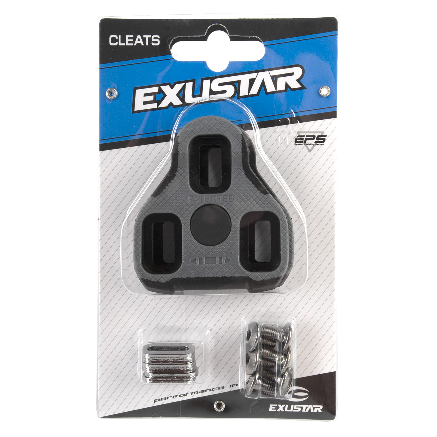 EXUSTAR E-BLK11 cleat set | Messingschlager
