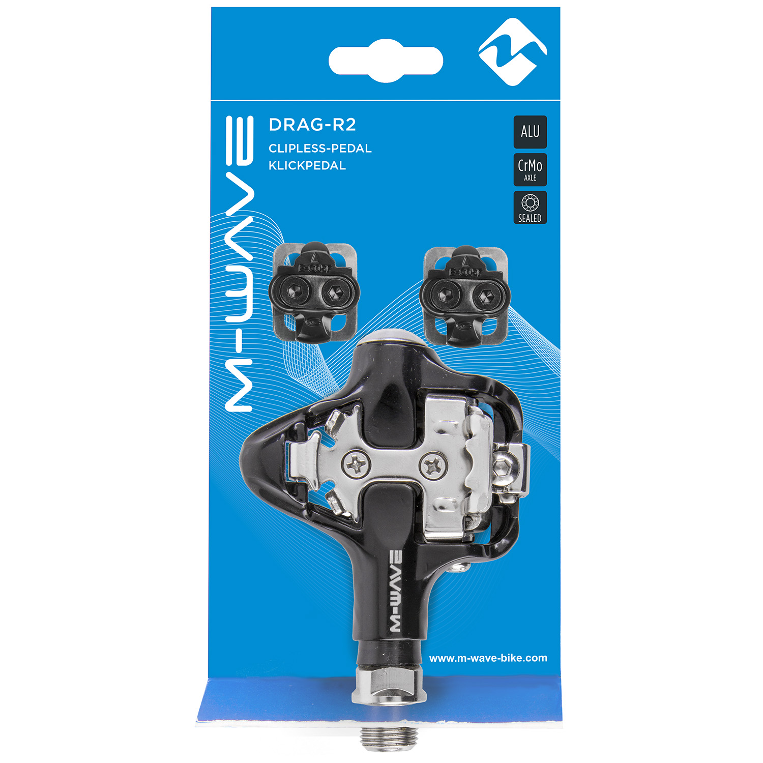 M-WAVE Drag-R2 clipless pedal | Messingschlager